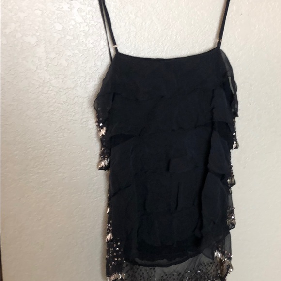 Marciano | Tops | Marciano Silk Tank With Leaf Charm Trim | Poshmark